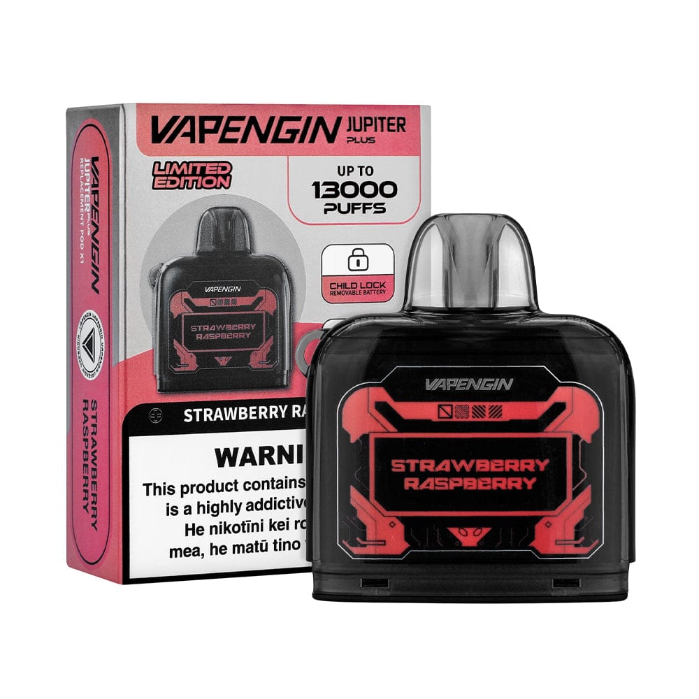 Vapengin Jupiter 2 Plus Strawberry Raspberry Pod – Vape Merchant