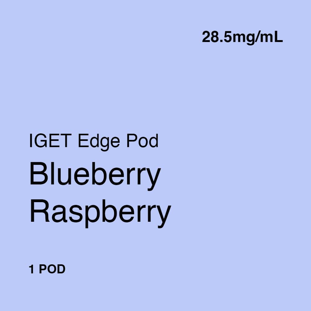 IGET EDGE Blueberry Raspberry Pod – Vape Merchant