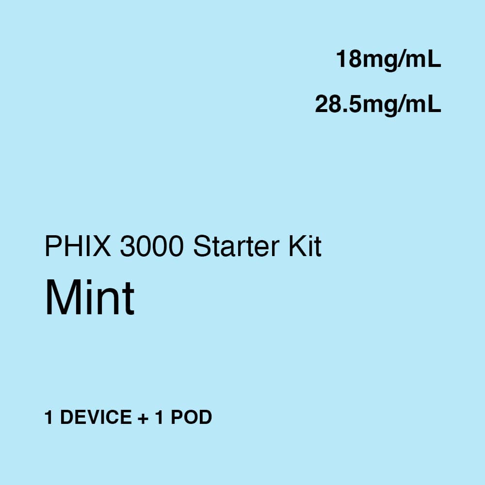 PHIX 3000 Starter Kit – Mint – Vape Merchant