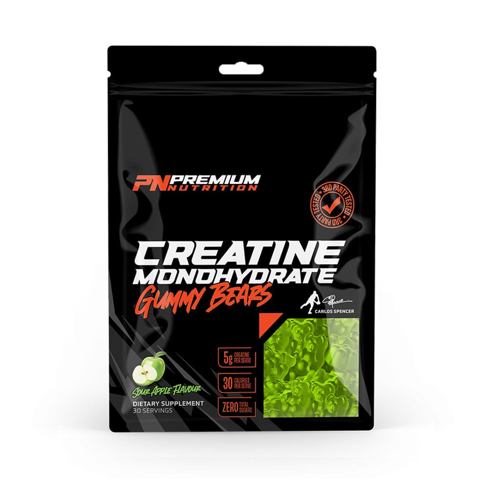 Premium Nutrition Creatine Gummies – Sour Apple – Vape Merchant