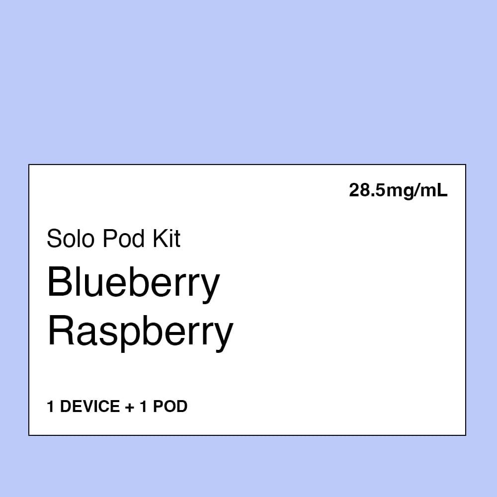 Shop Solo Blueberry Raspberry Pod Kit | Vape Merchant NZ