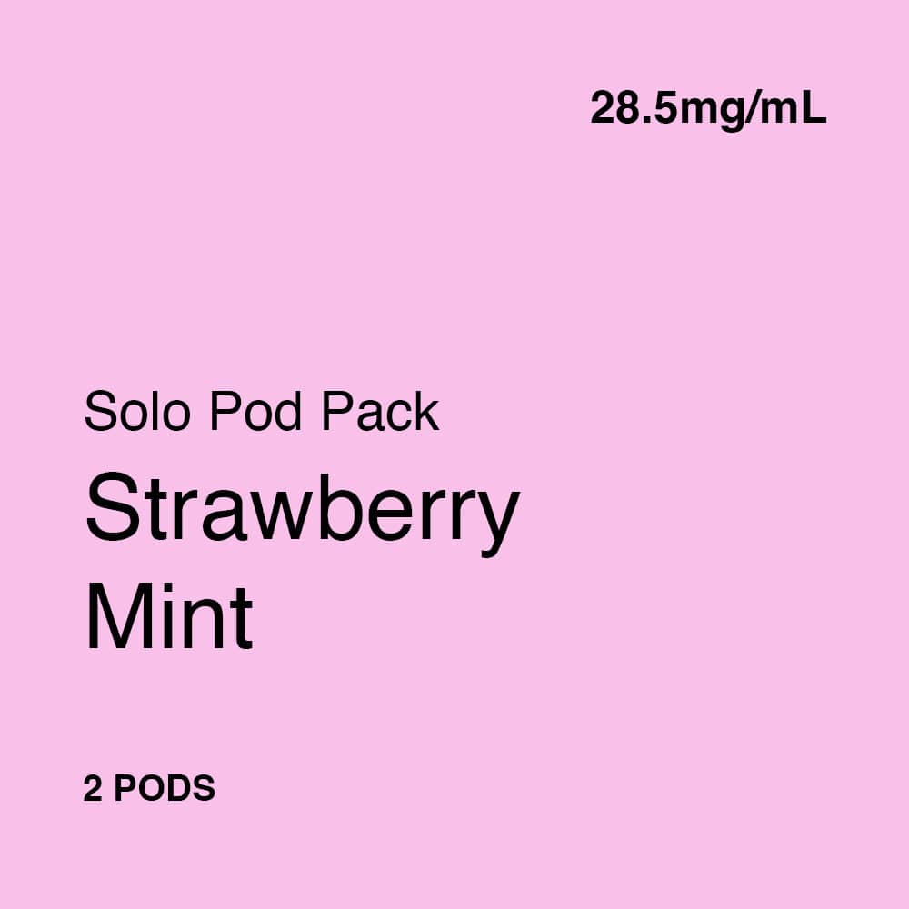 Shop Solo Strawberry Mint Pods | Vape Merchant NZ